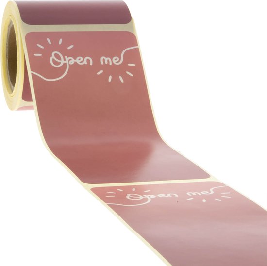 100x sluitsticker 'Open me' | bol