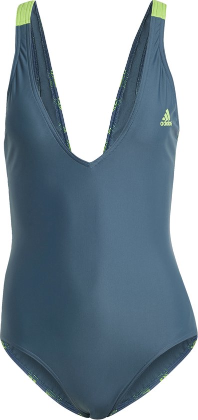 adidas Sportswear 3-Stripes Badpak - Dames - Turquoise - 42 | bol.com