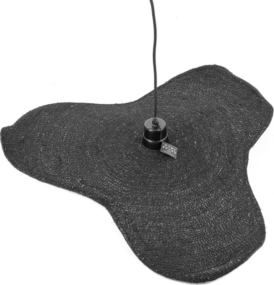 Hanglamp moonj grass zwart - verlichting boho Ibiza stijl jute - rotan ...