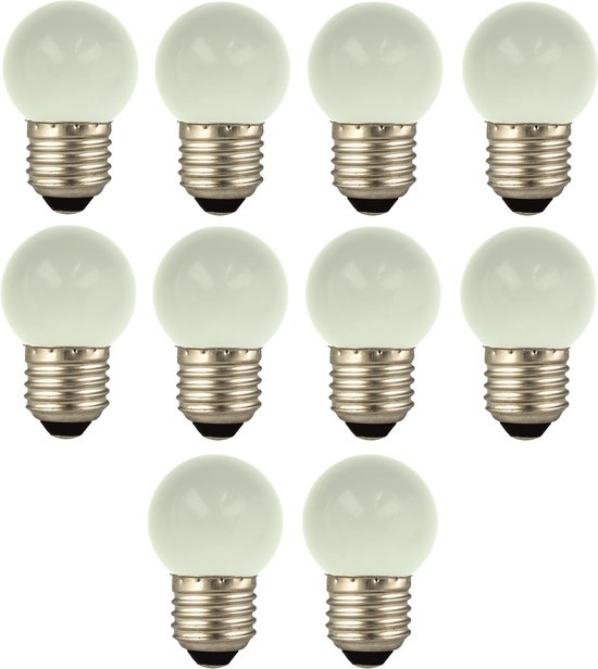 10 stuks | Bailey LED Kogellamp 1W 70lm 2800K Kunststof Niet-Dimbaar P45 | E27 | Warm... | bol
