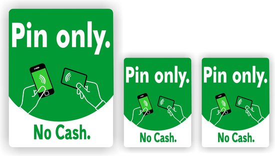 Pin only set 3 kassa stickers set 3 stuks. | bol