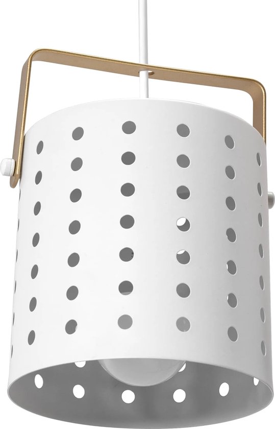 TooLight Witte metalen hanglamp - modern design - Ø 15 cm - E27 fitting ...
