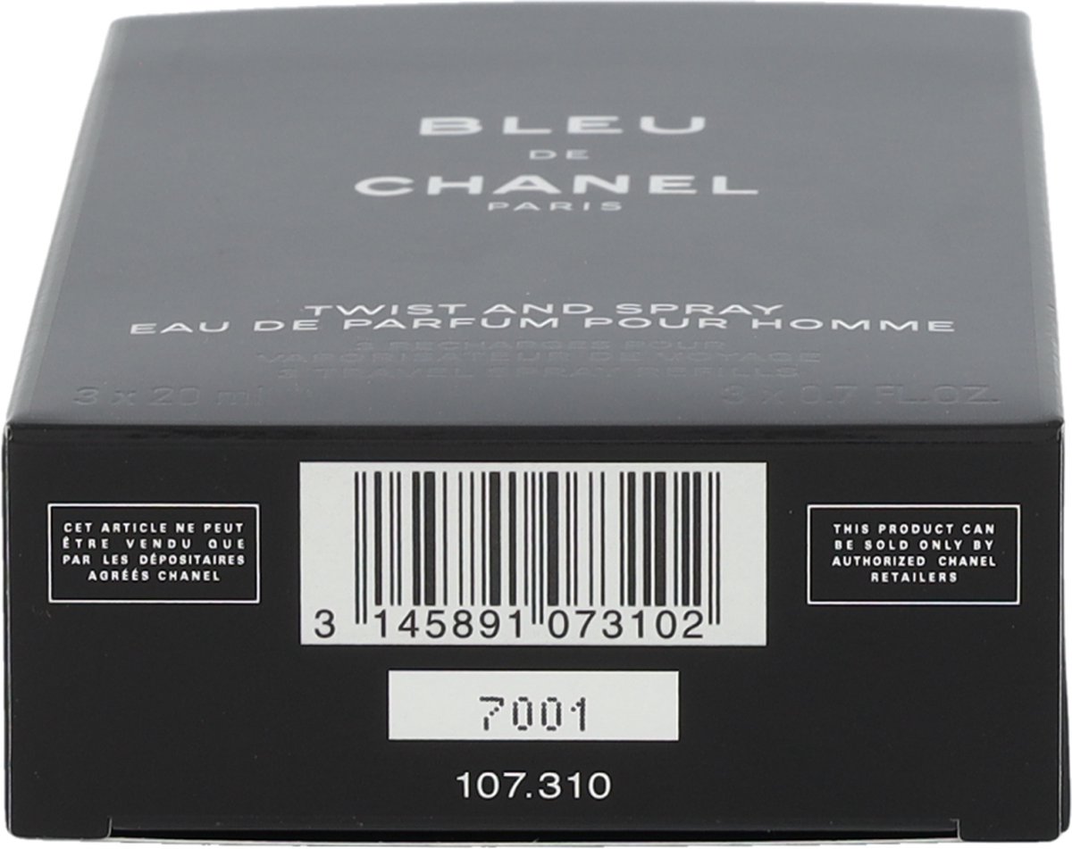 Chanel Bleu de Chanel Geschenkset - 3x Eau de Parfum Refill | bol.com