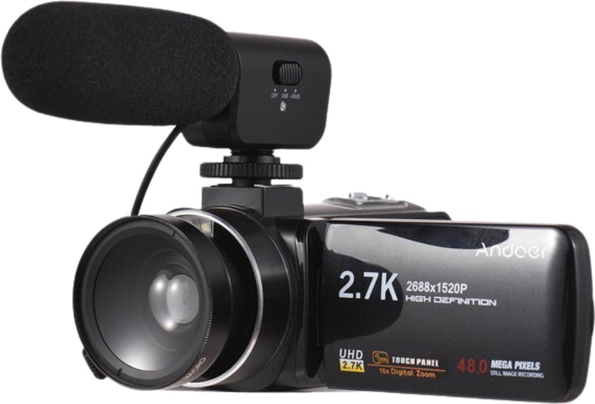 Handycam camcorder 2.7k - Met Afstandsbediening En Statief - Inclusief ...