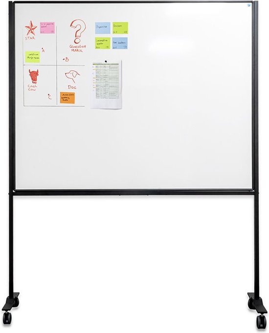 Mobiel werkbord PRO - Gelakt staal - Wit - Weekplanner - Maandplanner ...