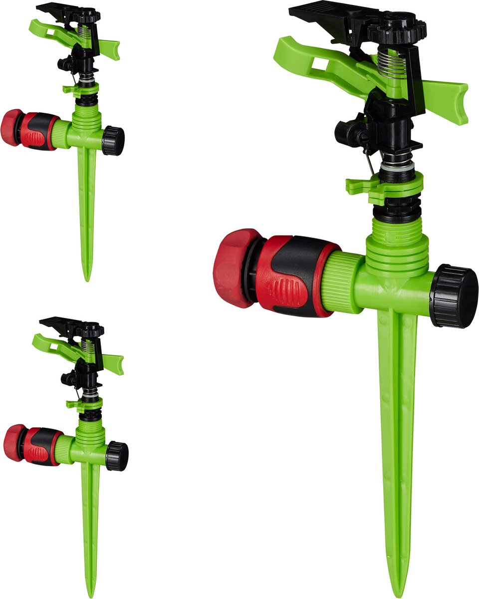 Relaxdays tuinsproeier set van 3 - sectorsproeier - cirkelsproeier ...