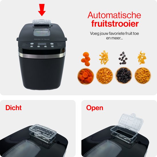 Gunter & Hauer Broodbakmachine - Broodmaker 14 programma's ...