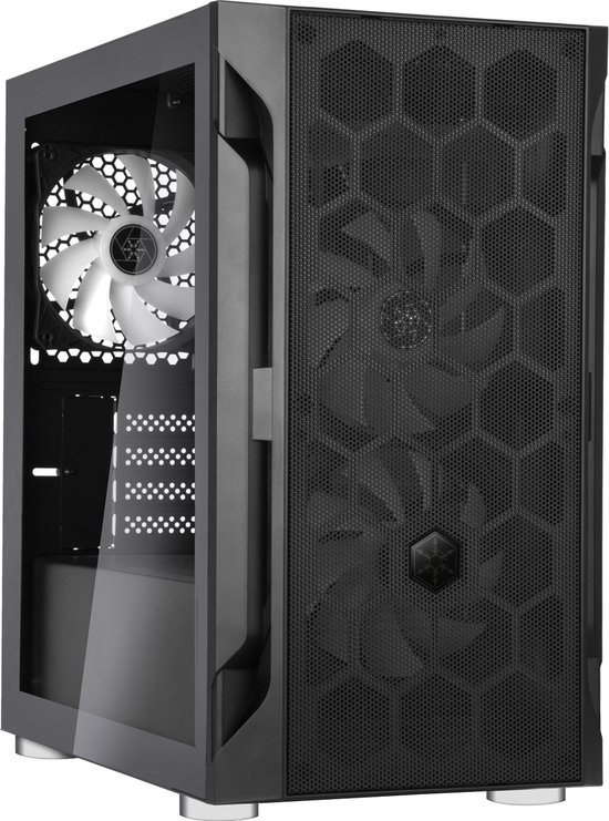 Silverstone FARA H1M PRO Micro Tower Zwart | bol