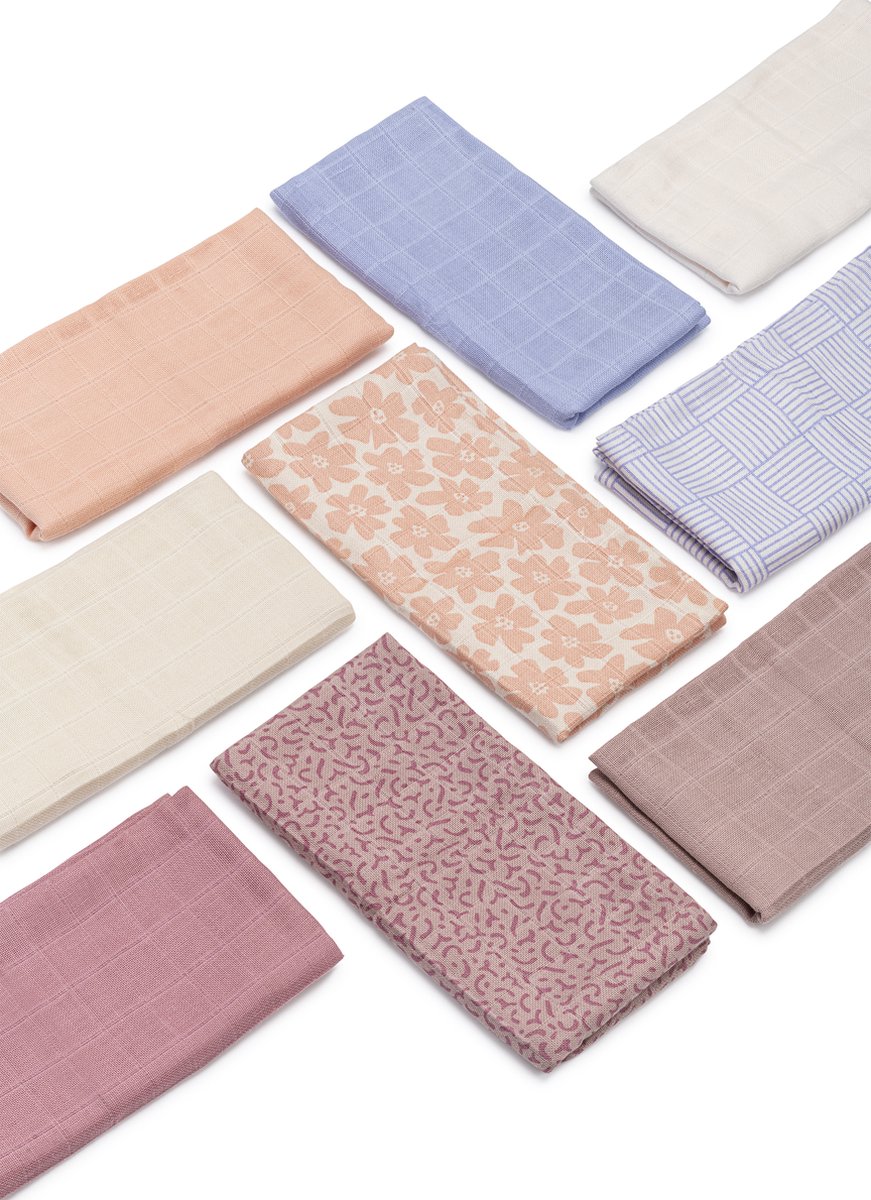 Lifa baby Hydrofiel Doek M Bloom Bliss - 70 x 70 cm - 3 Stuks | bol.com