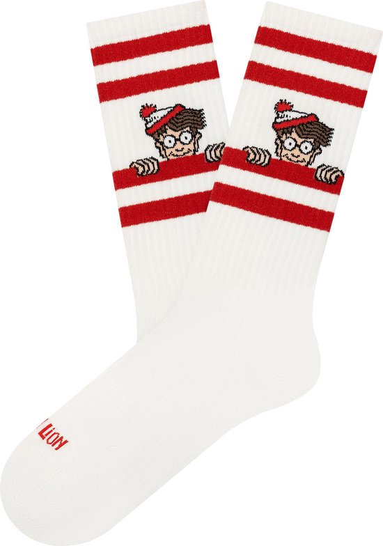 Jimmy Lion Kids Athletic Wally White Unisex Sokken - Wit - 26/30 | bol.