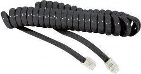 Dacomex 936650 telefoonkabel 2 m Zwart | bol.com