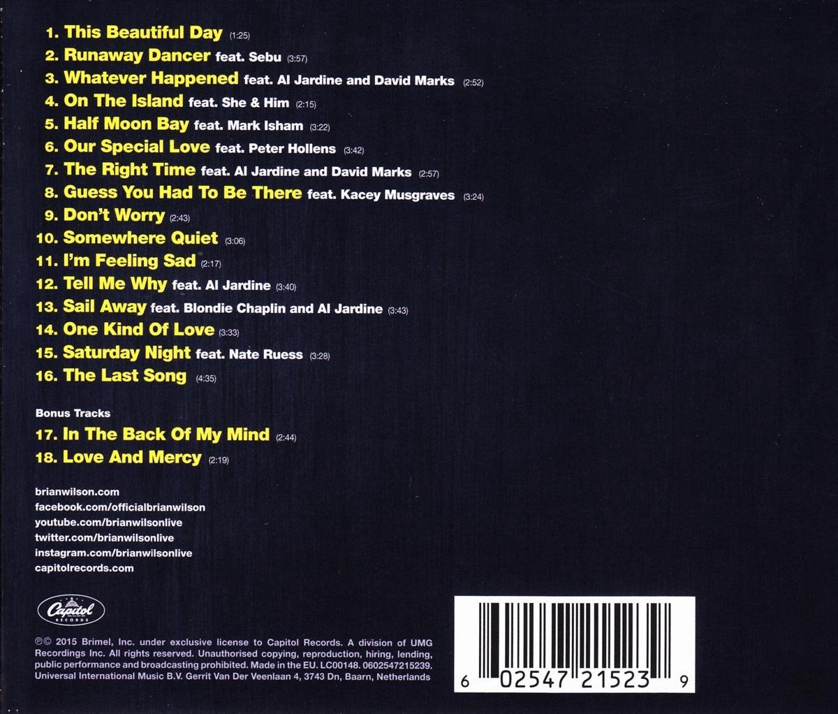 No Pier Pressure (Deluxe Edition) - Wilson Brian, Brian Wilson | CD ...