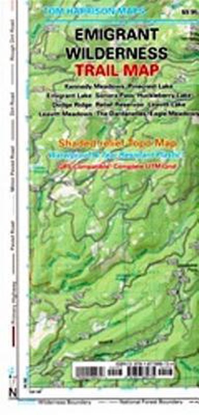 Tom Harrison Maps- Emigrant Wilderness, Tom Harrison | 9781877689734 ...