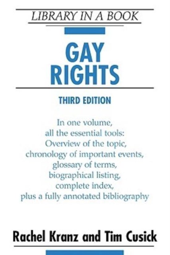 Gay Rights, Rachel Kranz | 9780816058105 | Boeken | bol.com