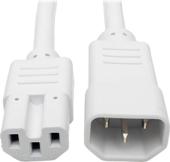 Tripp Lite P018-006-AWH electriciteitssnoer Wit 1,8 m C14 stekker C15 ...