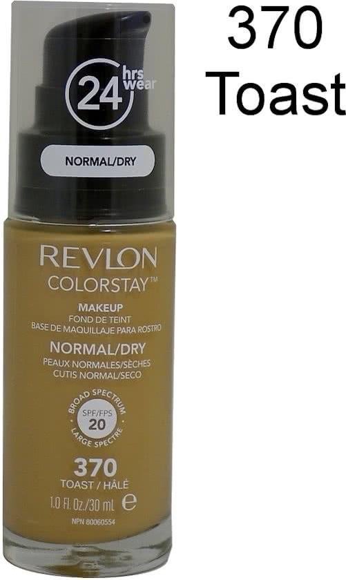 Revlon Colorstay Foundation With Pump - 370 Toast (Dry Skin) | bol.com