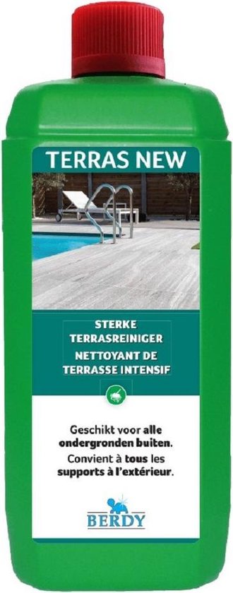 Terras New - Sterke terrasreiniger - ALLE ONDERGRONDEN - Berdy - 1 L | bol
