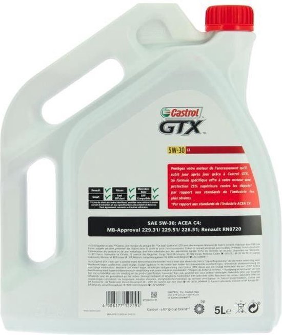 CASTROL Motorolie - GTX 5W-30 C4 5L | bol