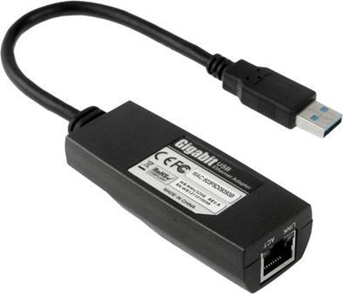 USB 3.0 Male naar Ethernet (RJ45) Female Adapter voor o.a. Laptop | Tot ...