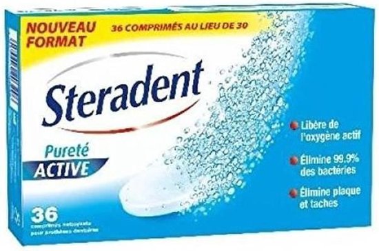 STERADENT Active Purity Cleaner x36 | bol.com