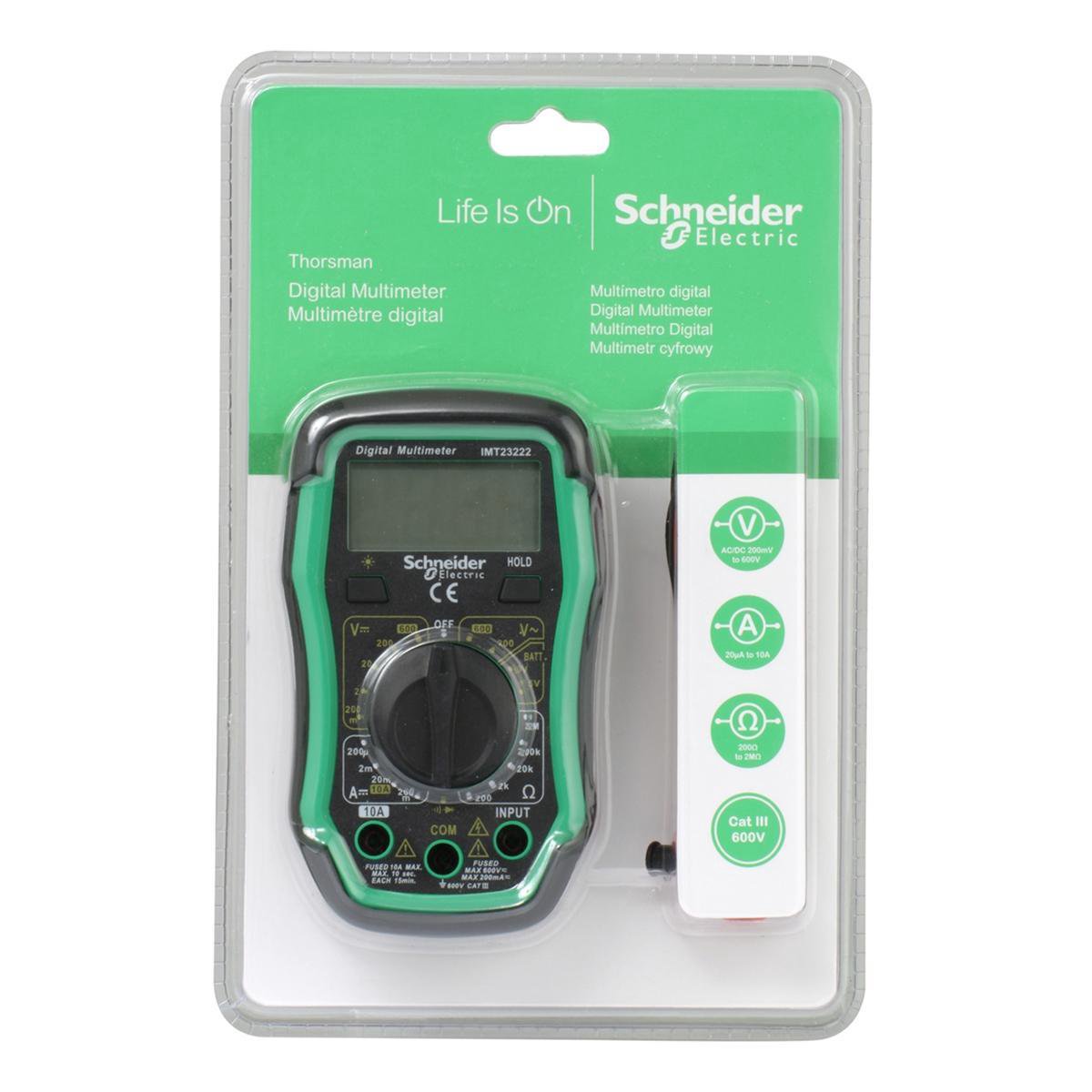 Digitale Multimeter Cat III - 600V - Thorsman - Schneider Electric ...