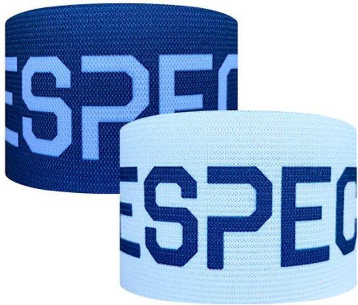 Pack Duo: Captain Band Respect Blauw + Wit | Senior (L) | bol.com