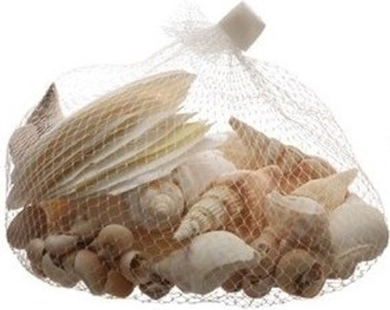 Decoratie/hobby witte/bruine schelpen 350 gram - Echte schelpjes ...
