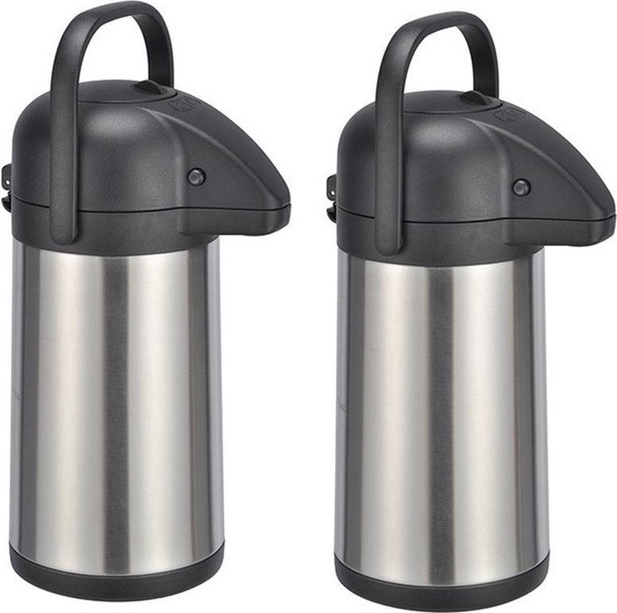 2x RVS thermoskannen/isoleerkannen 2,2 liter -... | bol.com