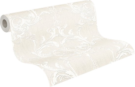 Barok behang Profhome 961962-GU textiel behang gestructureerd in barok ...