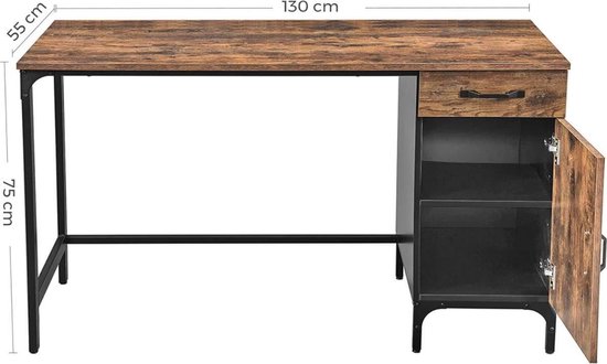 bureau, computer bureau, bureau met lade en kast, woonkamer, slaapkamer ...