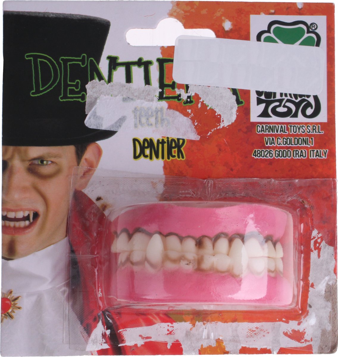 Carnival Toys Gebit Dubbel Roze/wit One-size | bol.com