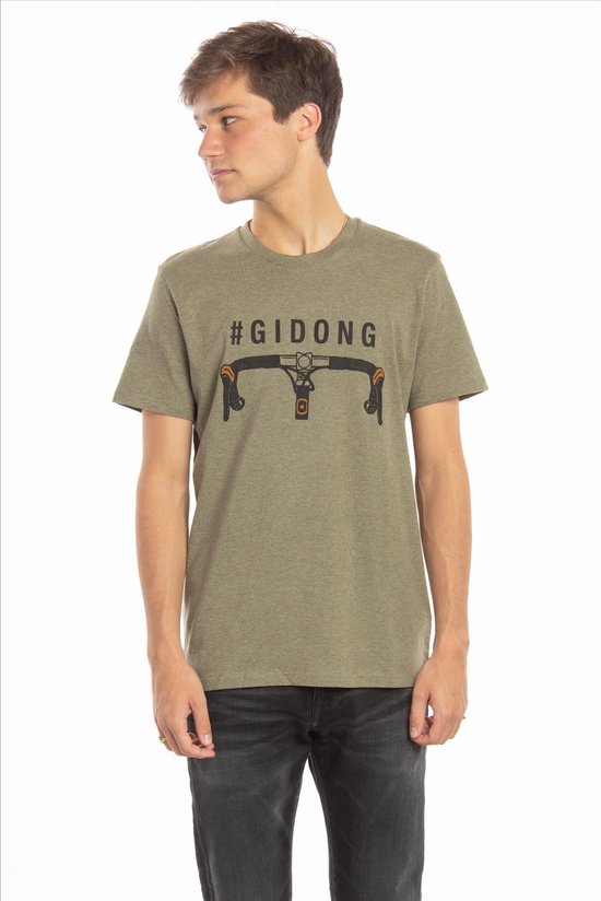 Brooklyn Intwiel Kaki Gidon T-shirt Fiets | Fietsstuur | Wielrennen ...