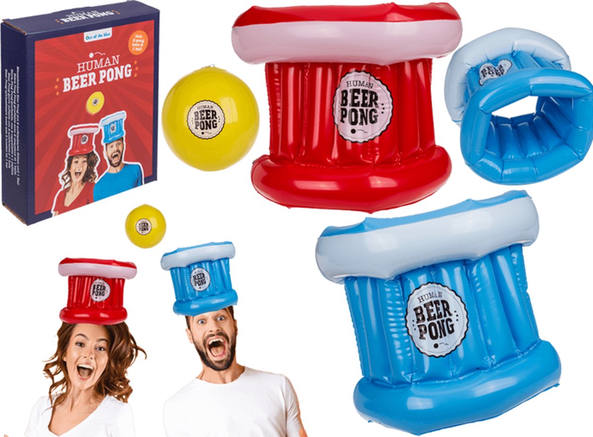 Human Beer Pong with 2 hats and ball | Games | bol.com