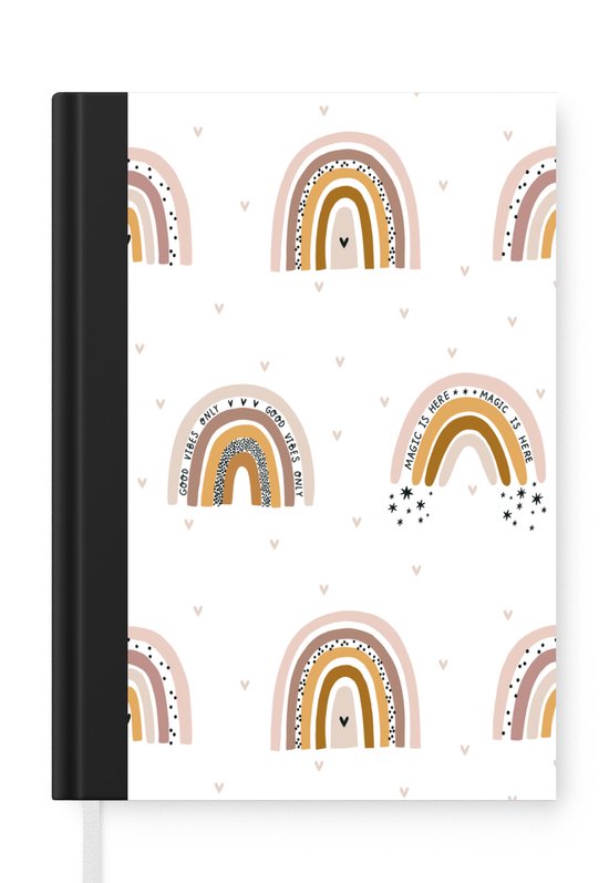Carnet - Carnet d'écriture - Design - Arc-en-ciel - Hartjes - Carnet ...