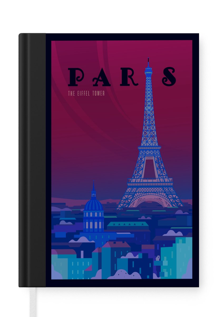 Carnet - Cahier d'écriture - Illustration de la Tour Eiffel à Paris - Carnet - Format... | bol.com