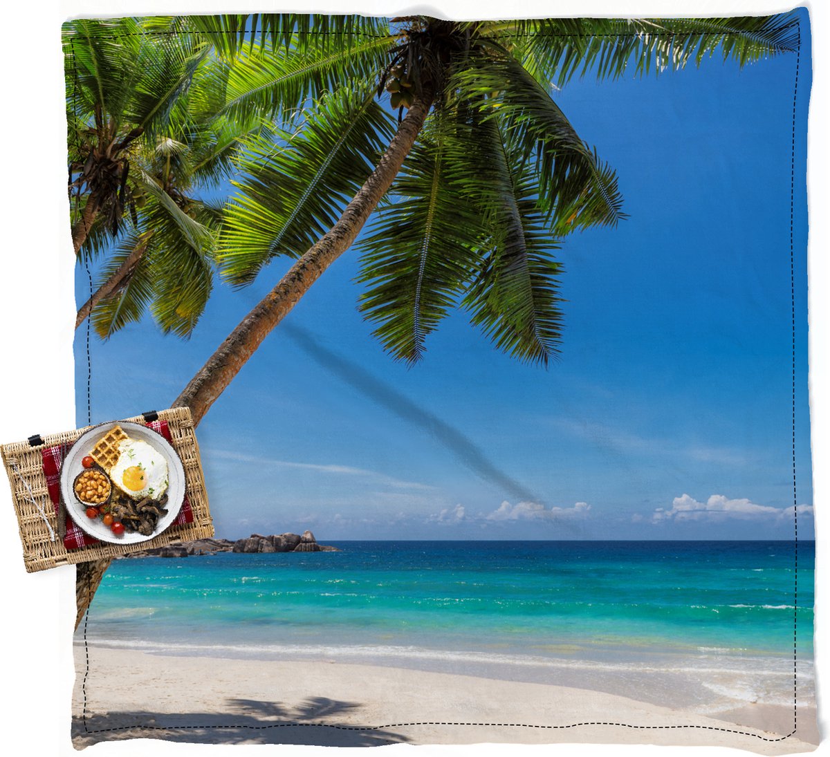 Waterdicht Picknickkleed - Geschikt als Strandlaken / Strandmat ...