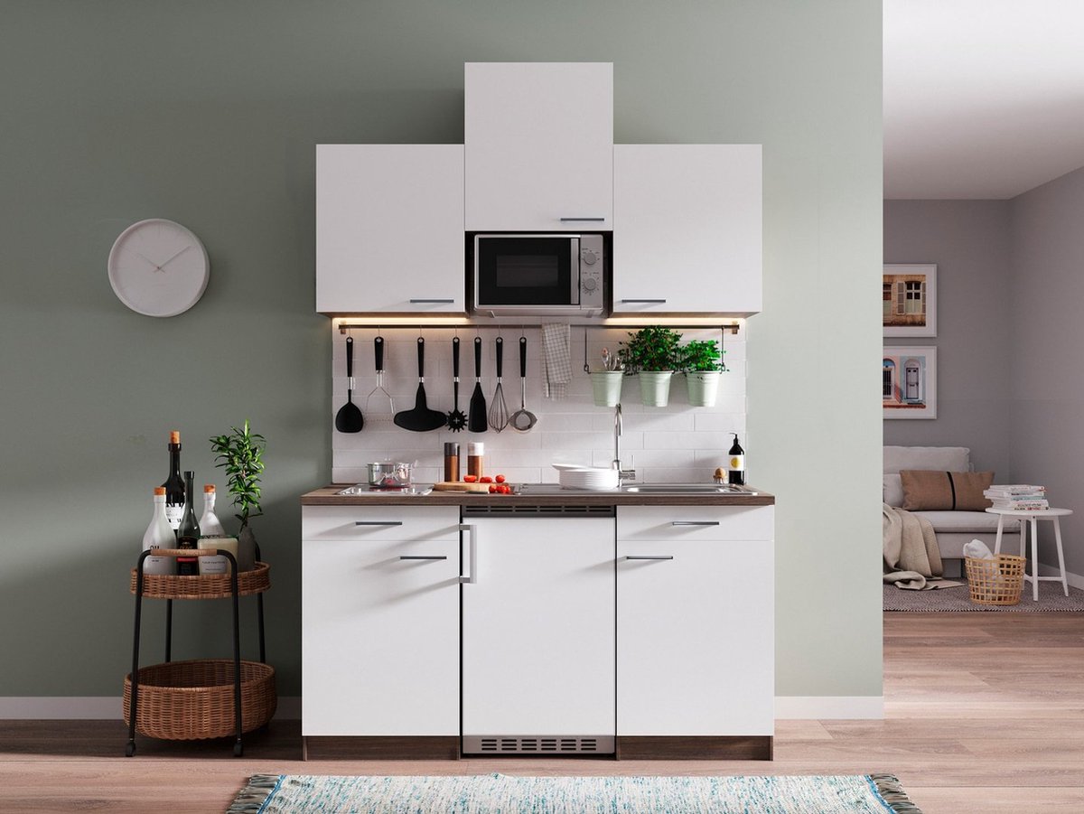 Goedkope keuken 150 cm - complete kleine keuken met apparatuur Oliver ...