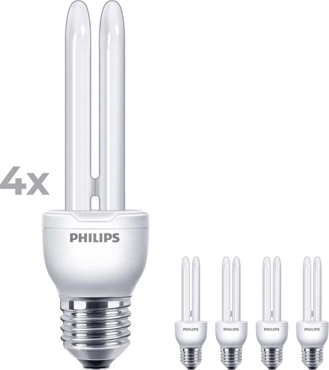 Philips Spaarlamp E27 - 14W (68W) - Warm Wit Licht - Niet Dimbaar - 4 stuks | bol.com