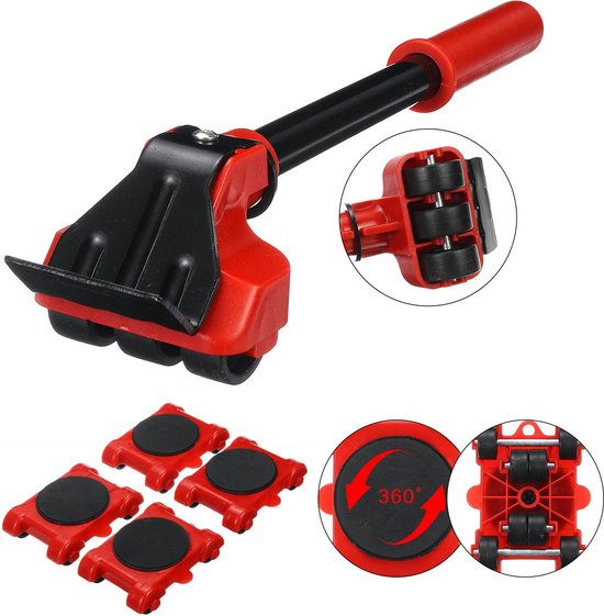 AUTSOME Meubelroller Set 4x Meubeltransporter Trolley Transporthulp - 5 ...
