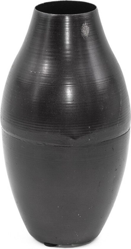 Vaasje metaal zwart - metalen vaasje - Kolony - zwarte decoratie | bol.com