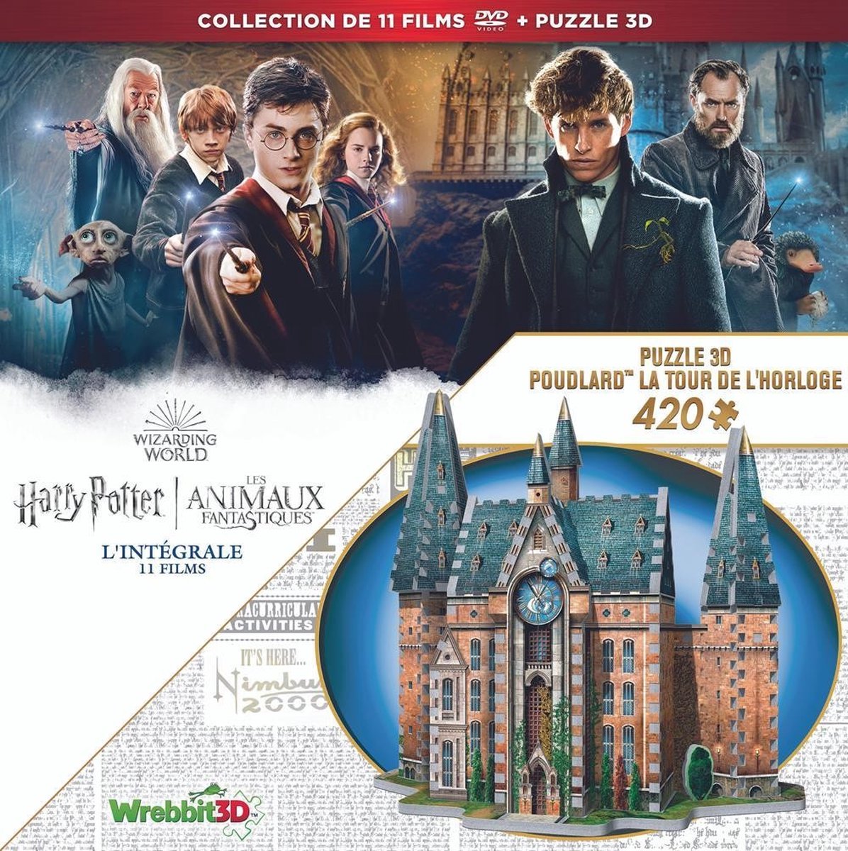 Harry Potter - 1 - 7.2 Collection + Fantastic Beasts 1 - 3 + Wrebbit 3D Puzzel... | bol
