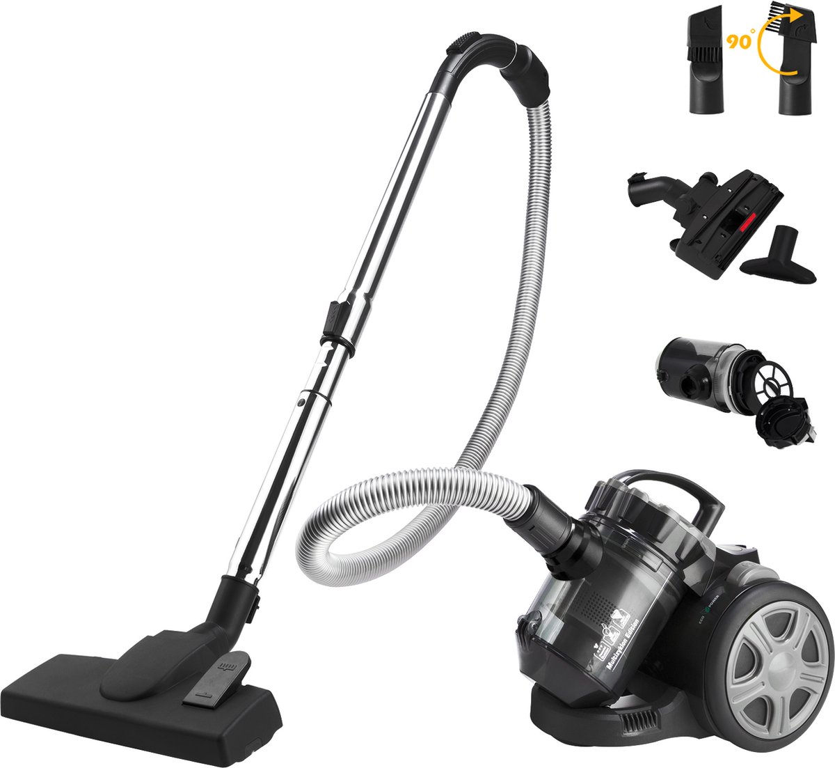 Monzana Cycloon Stofzuiger - 700W HEPA Filter - Antraciet | bol.com