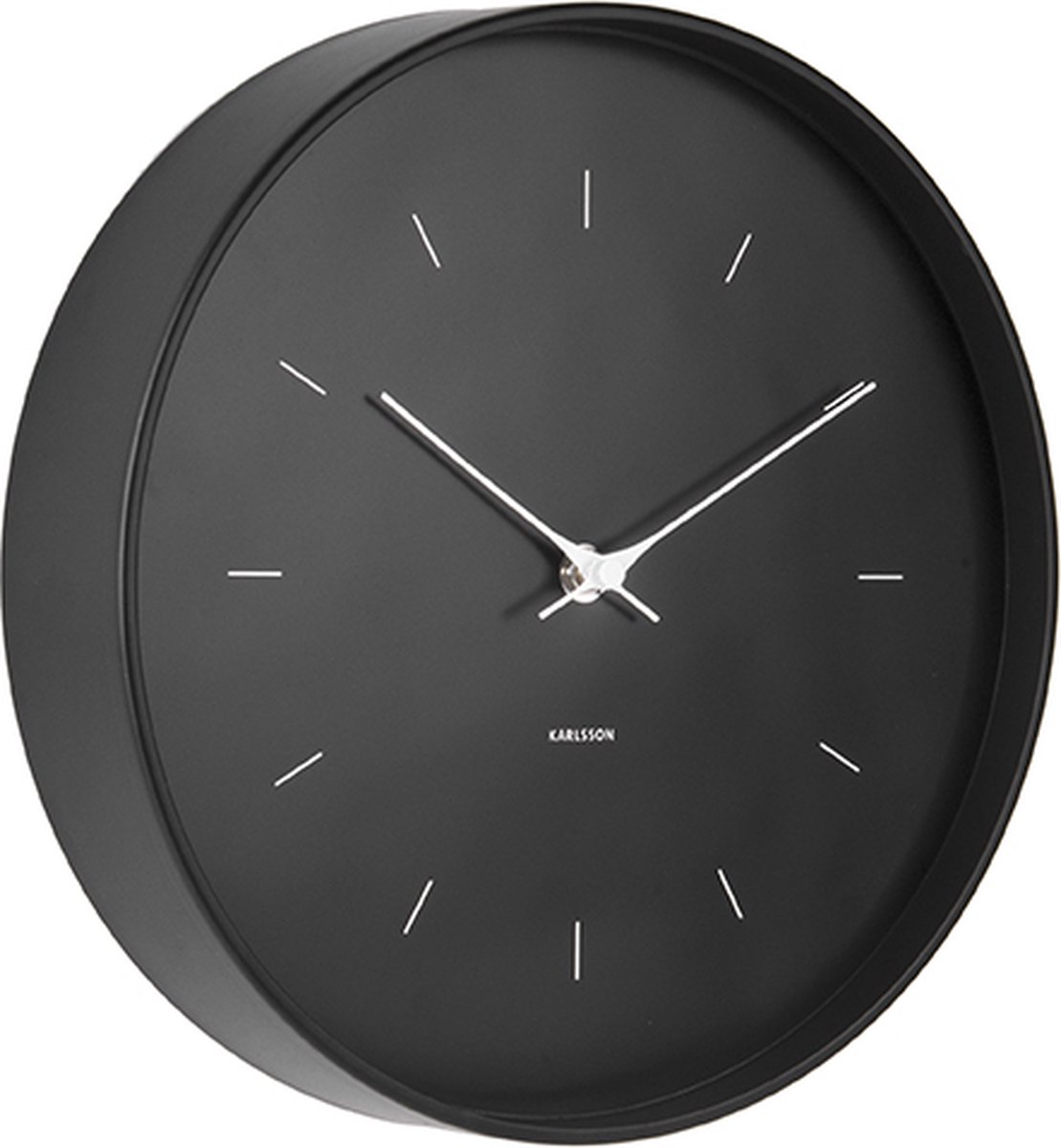 Wandklok Butterfly Hands - Zwart - Ø27,5cm | bol.com