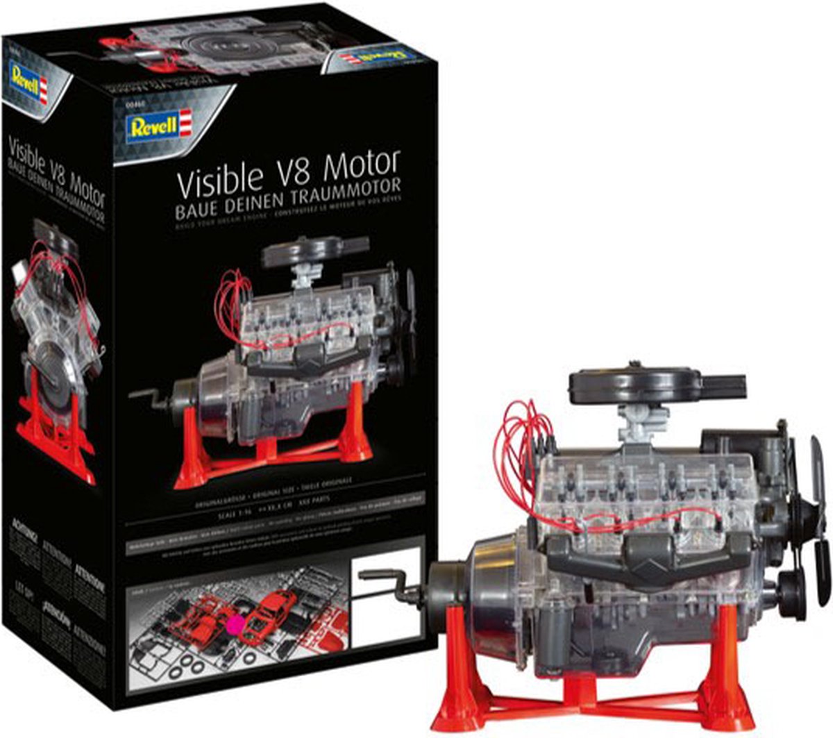 Revell Visible V-8 Engine Motor 00460 Bouwpakket vanaf 10 jaar | bol.com