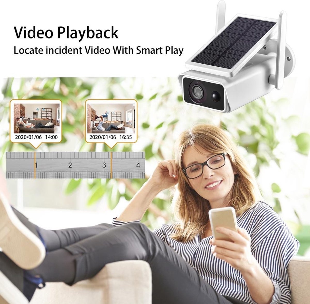 PuroTech - IP Beveilingscamera - Buitencamera Met Zonnepaneel - Op Zonne Energie -... | bol.com