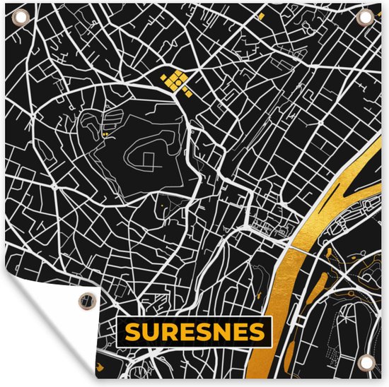 Tuinposters Stadskaart - Frankrijk - Plattegrond - Kaart - Suresnes ...