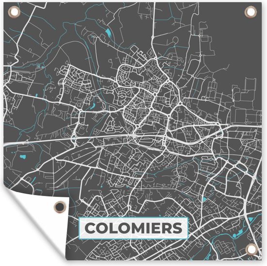 Tuin poster Colomiers - Frankrijk - Stadskaart - Kaart - Plattegrond ...