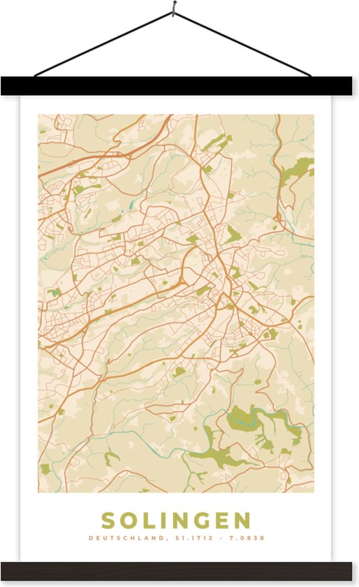 Posterhanger incl. Poster - Schoolplaat - Plattegrond - Solingen ...