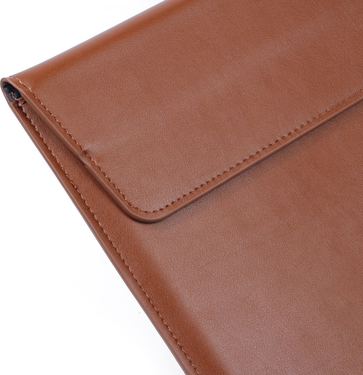 Laptoptas 13 inch - Vegan Leer - Laptoptas met Standaard en Opbergvak ...