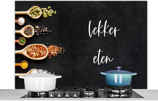 Spatscherm Keuken - Kookplaat Achterwand - Spatwand Fornuis - 120x80 cm ...